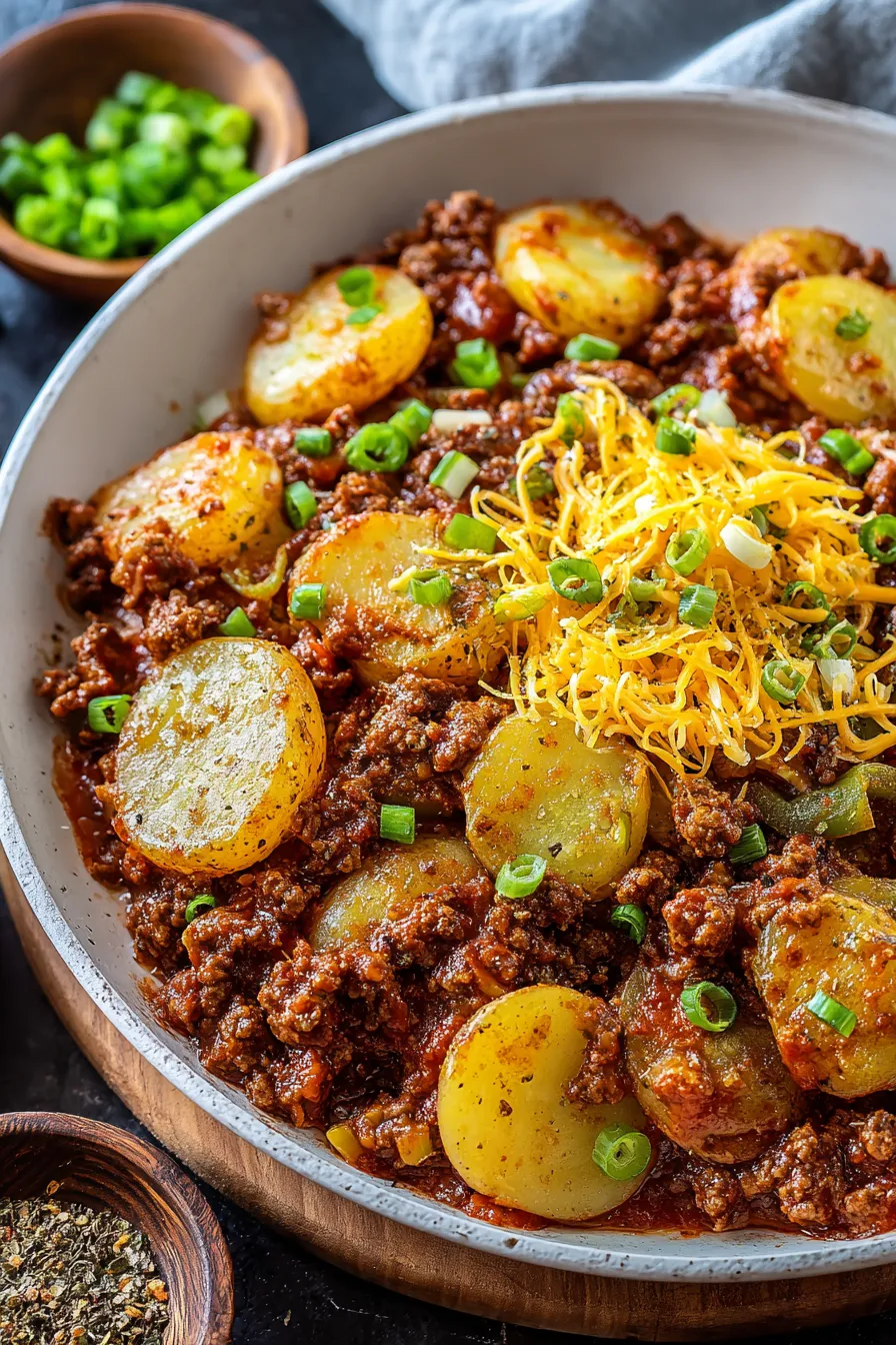 Sloppy Joe Potato Skillet – Tidymeal
