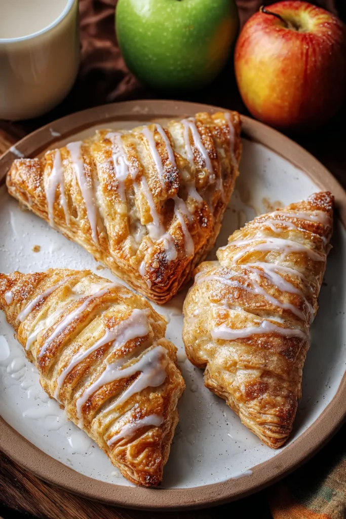 Flaky Cinnamon-Spiced Apple Turnovers with a Glaze – Tidymeal